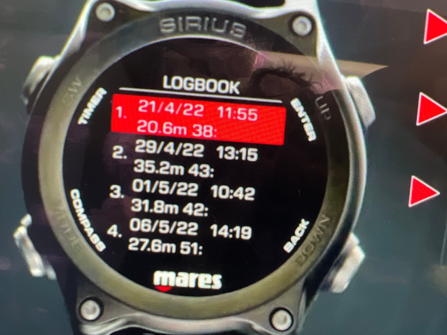 Sirius Dive Computer from Mares – Hollywood Divers